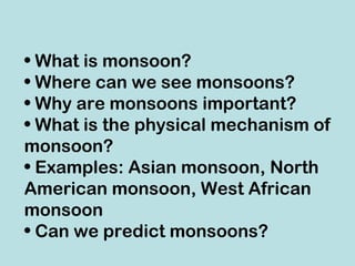 Lec1 monsoon | PPT