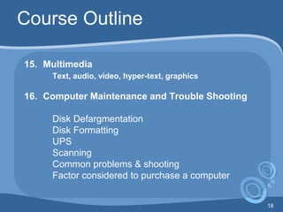 introduction to computer: Lec 1 orientation | PPT