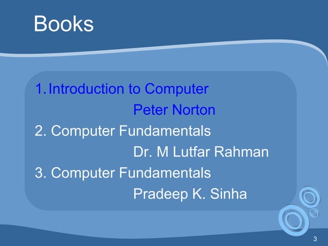 introduction to computer: Lec 1 orientation | PPT