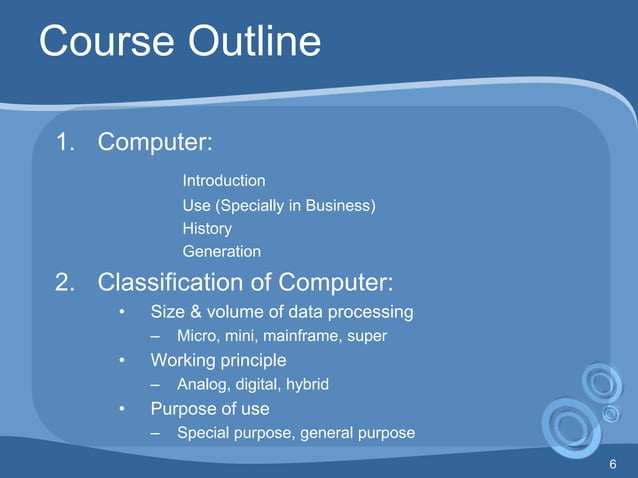 introduction to computer: Lec 1 orientation | PPT