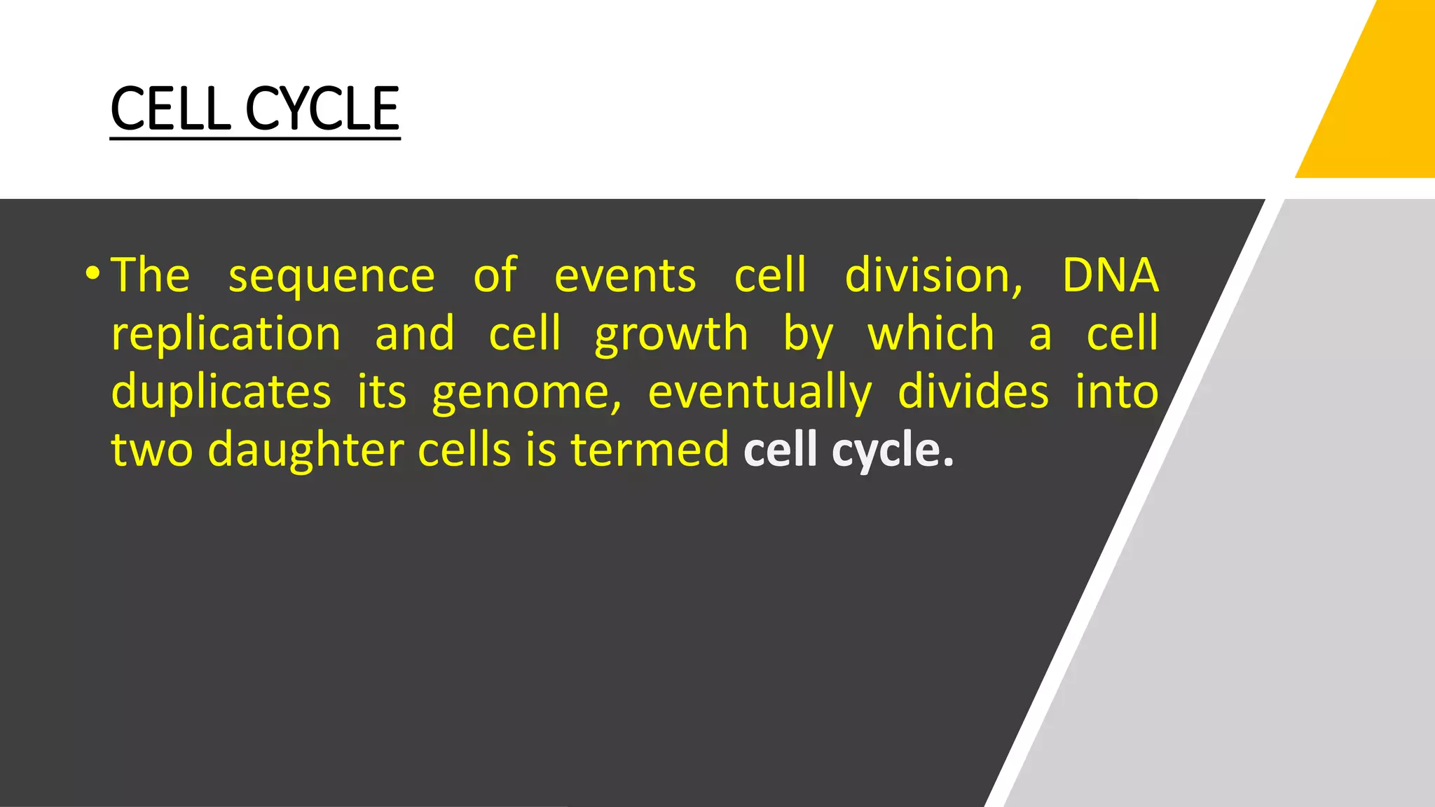 cell cycle and mitosis | PPTX