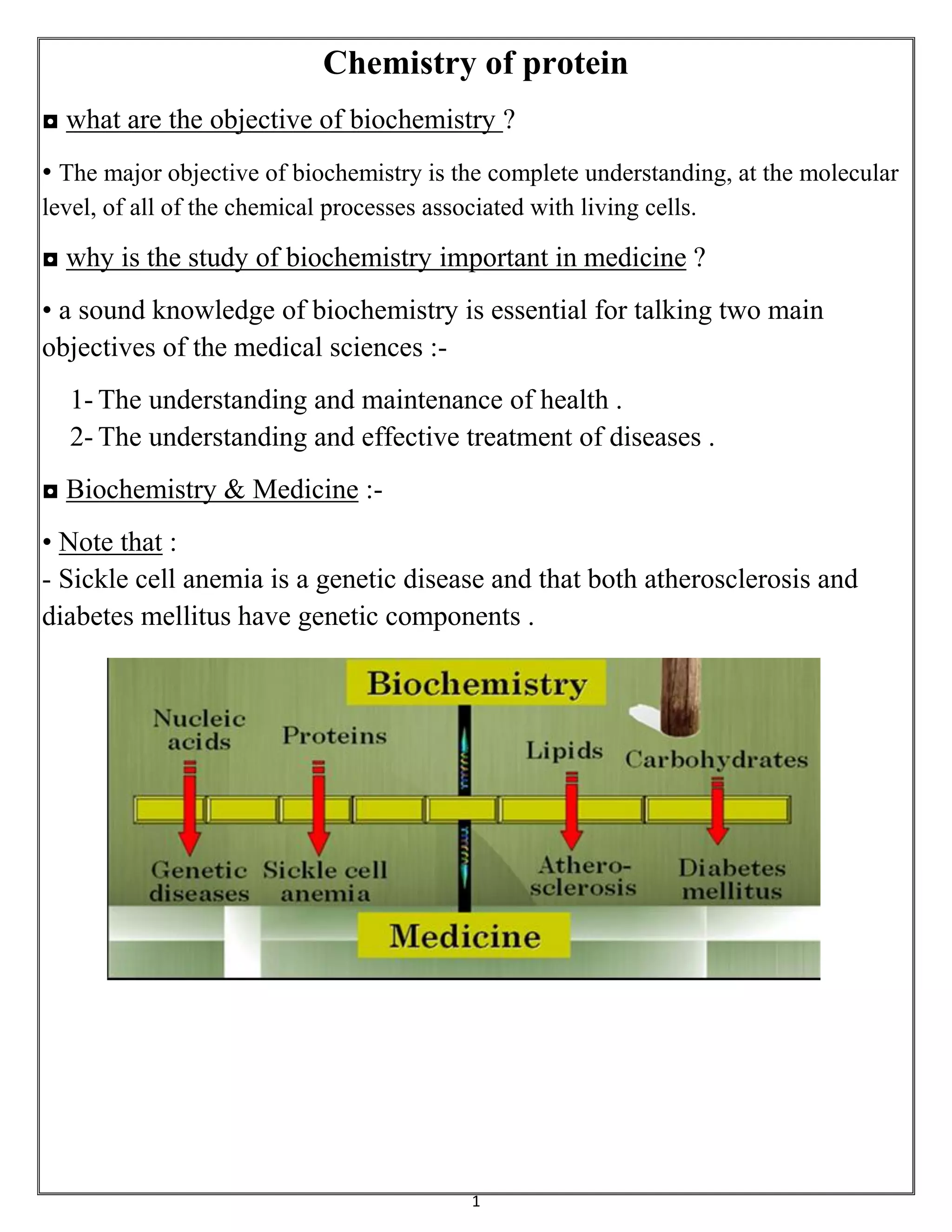 Chemistry of protein | PDF