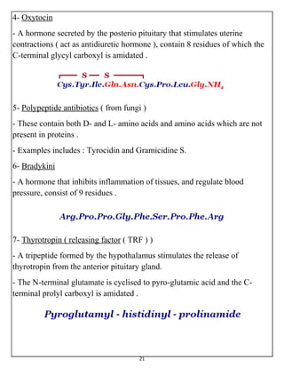 Chemistry of protein | PDF