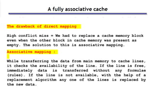cache memory and types of cache memory, | PPTX