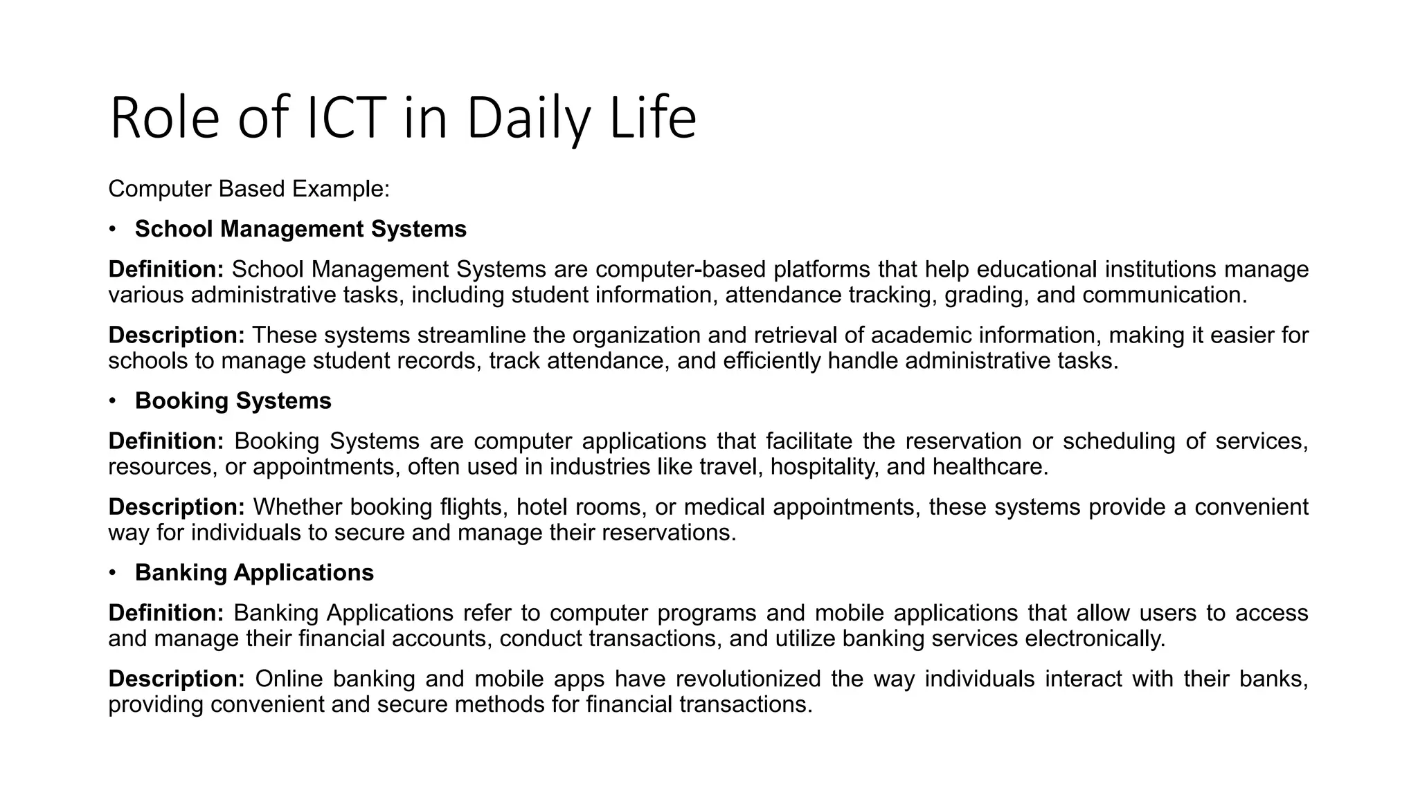 what is ICT and Role of ICT in dily life.pptx