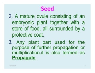 Seed and seed technology | PDF | Agriculture | Industries