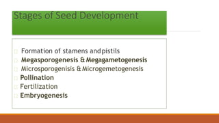 lec1 seed development.pptx | Infertility | Reproductive Health