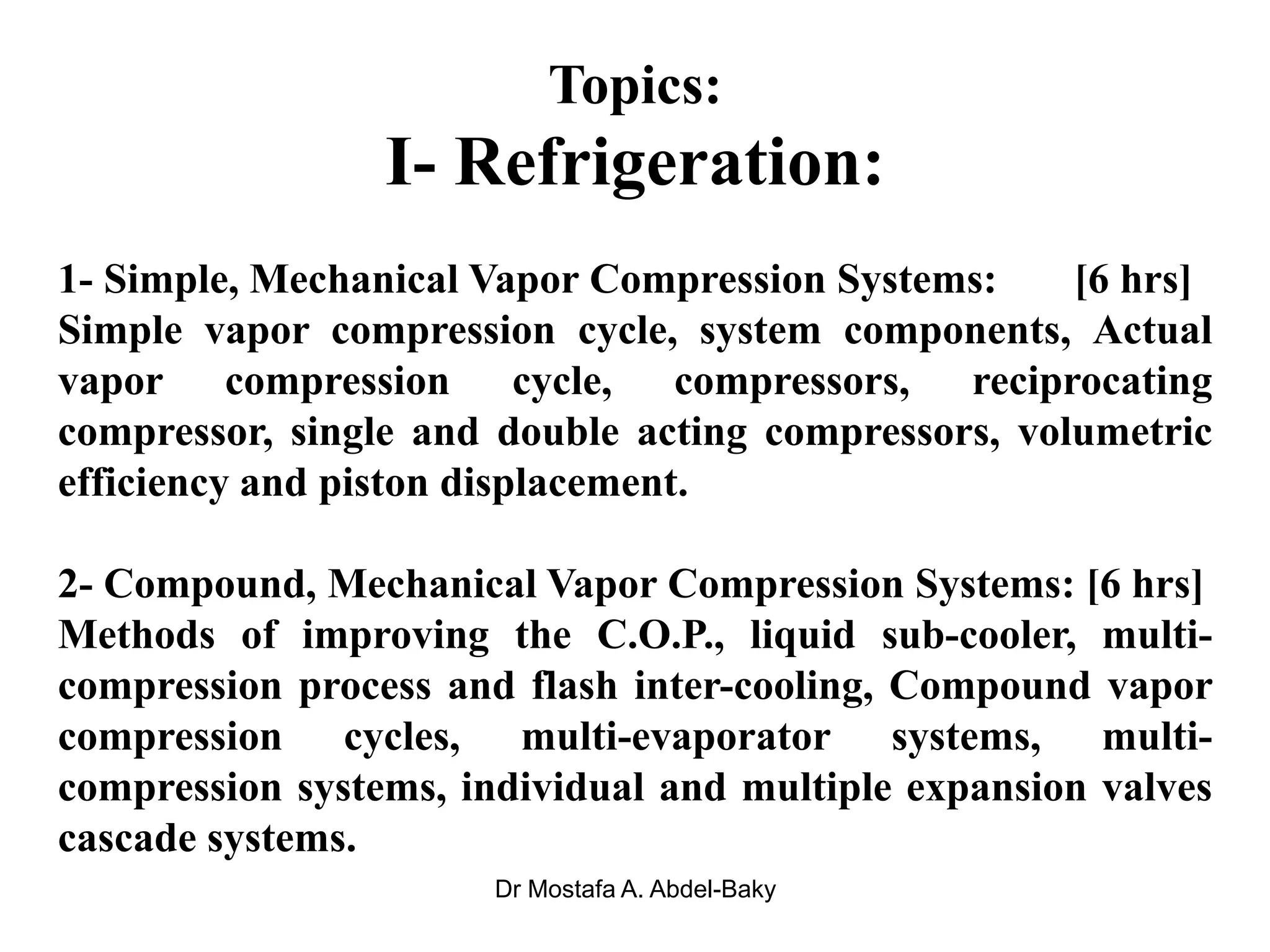 Lec1 Simple system.ppt refrigeration system | PPT