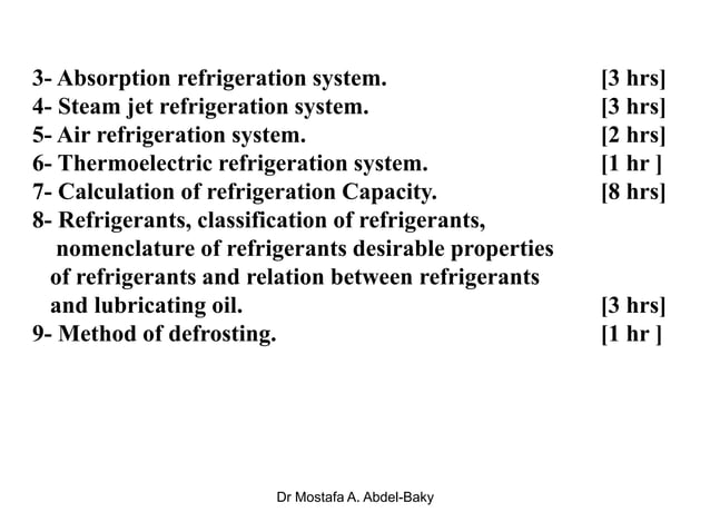 Lec1 Simple system.ppt refrigeration system | PPT