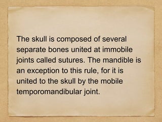 Lecture 1 skull chapter (1) | PPTX