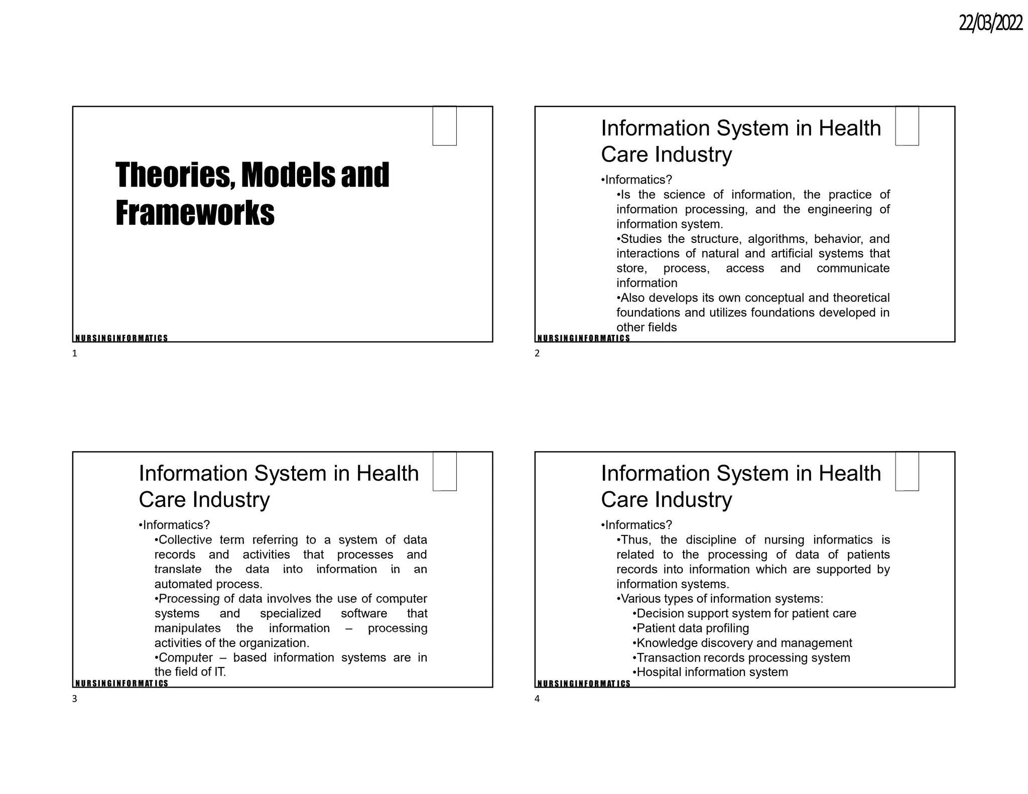 Lec 1 Theories, Models and Frameworks (Nursing Informatics).pdf