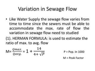 Lec 1 (wastewater collection system) | PPTX