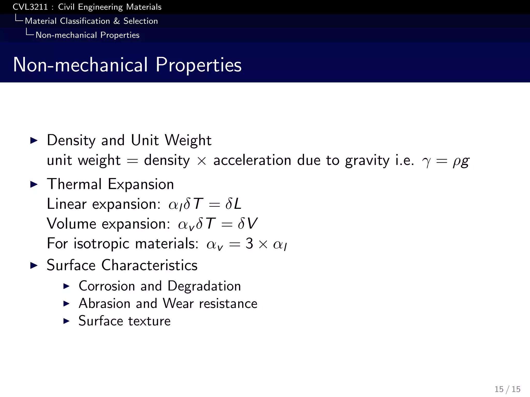 Lecture on Basic Material Classification | PPT