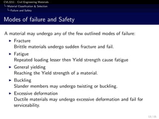 Lecture on Basic Material Classification | PDF