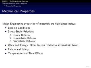 Lecture on Basic Material Classification | PPT