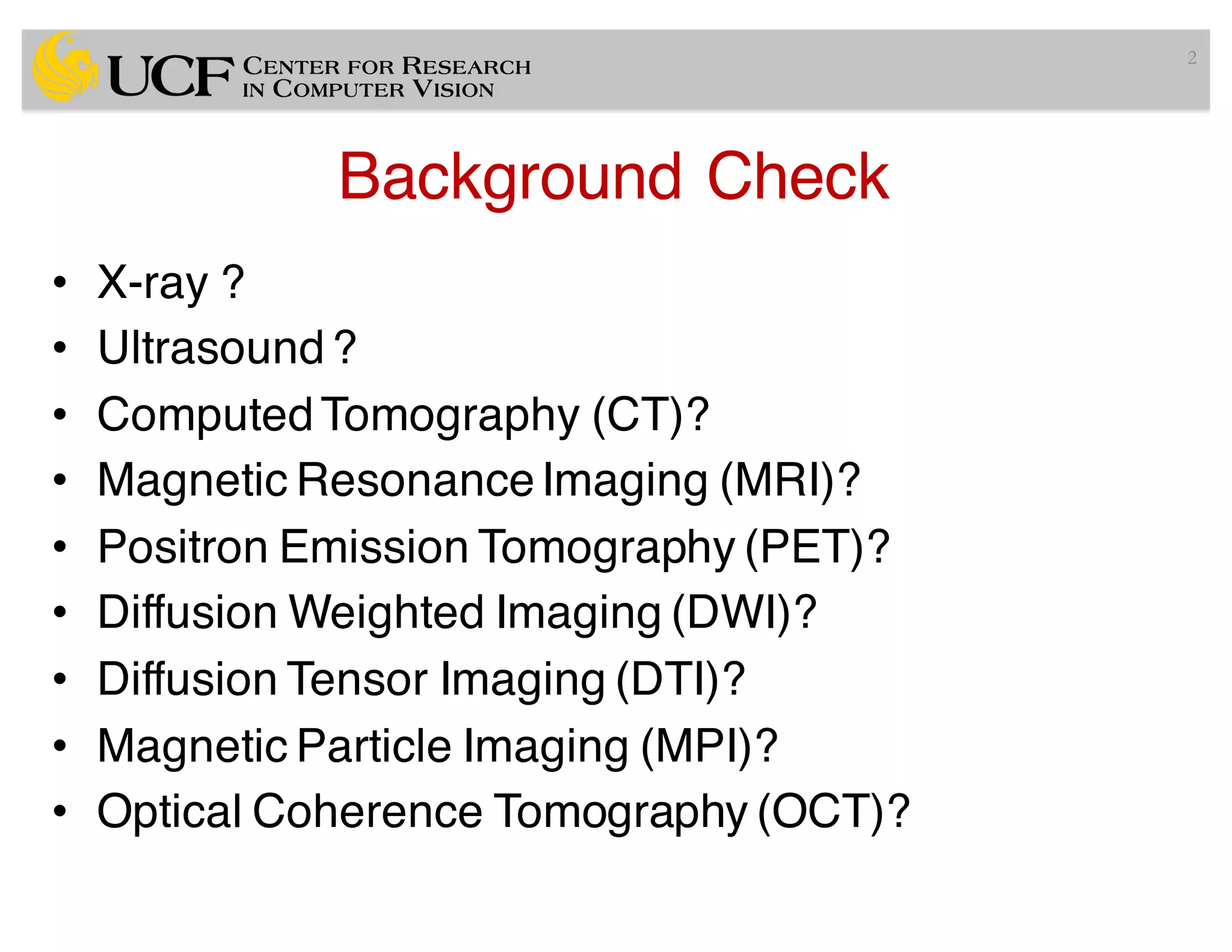 Lec2: Digital Images and Medical Imaging Modalities | PDF