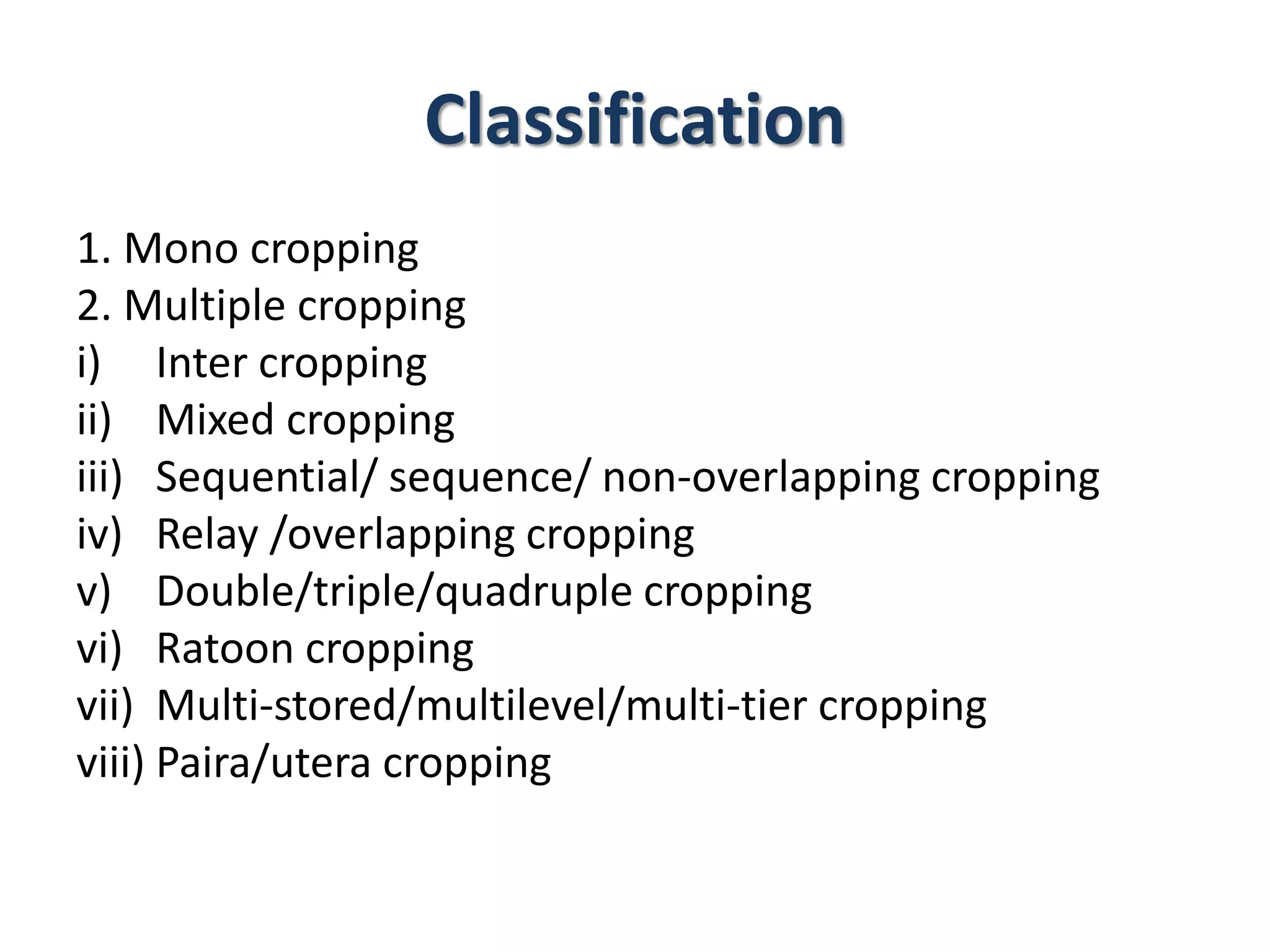 cropping system types | PPTX