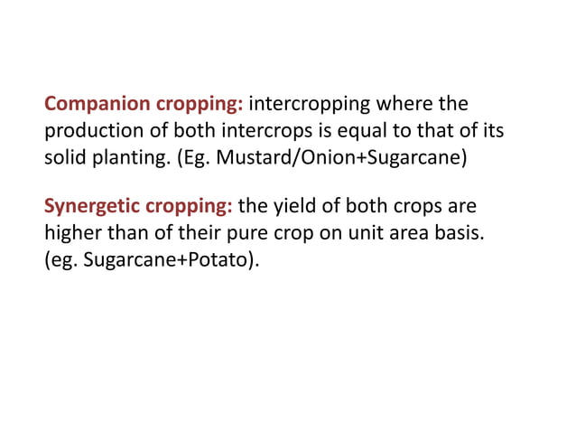 cropping system types | PPTX | Agriculture | Industries