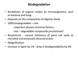 Biodegradation and biodegradability of substrate | PPTX