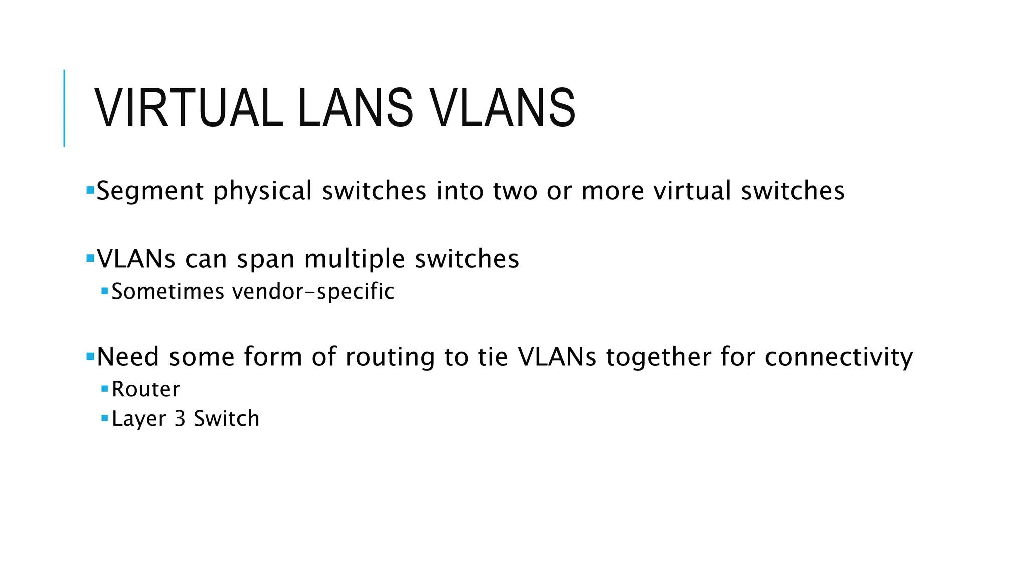 securing the virtual Lans Vlans fundamentals | PPTX
