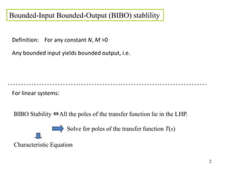 lec_2 for stability of control system .pptx | Physics | Science