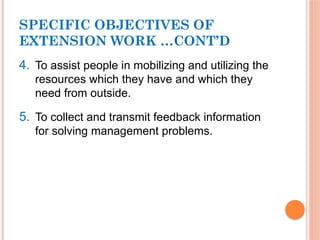 Lec 2.pptx objective and principles of extension | PPTX