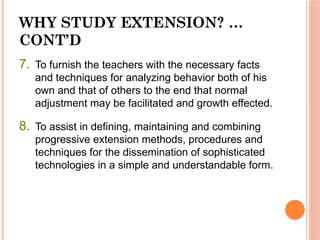 Lec 2.pptx objective and principles of extension | PPT