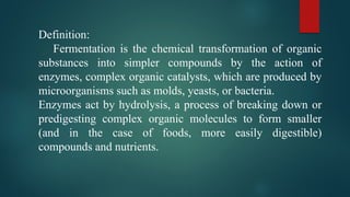 lec2.pdf fermentation in foods , types of fermentation | PDF