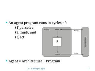 Lecture 2: Types of Agents, Their Characteristics and Components | PPTX