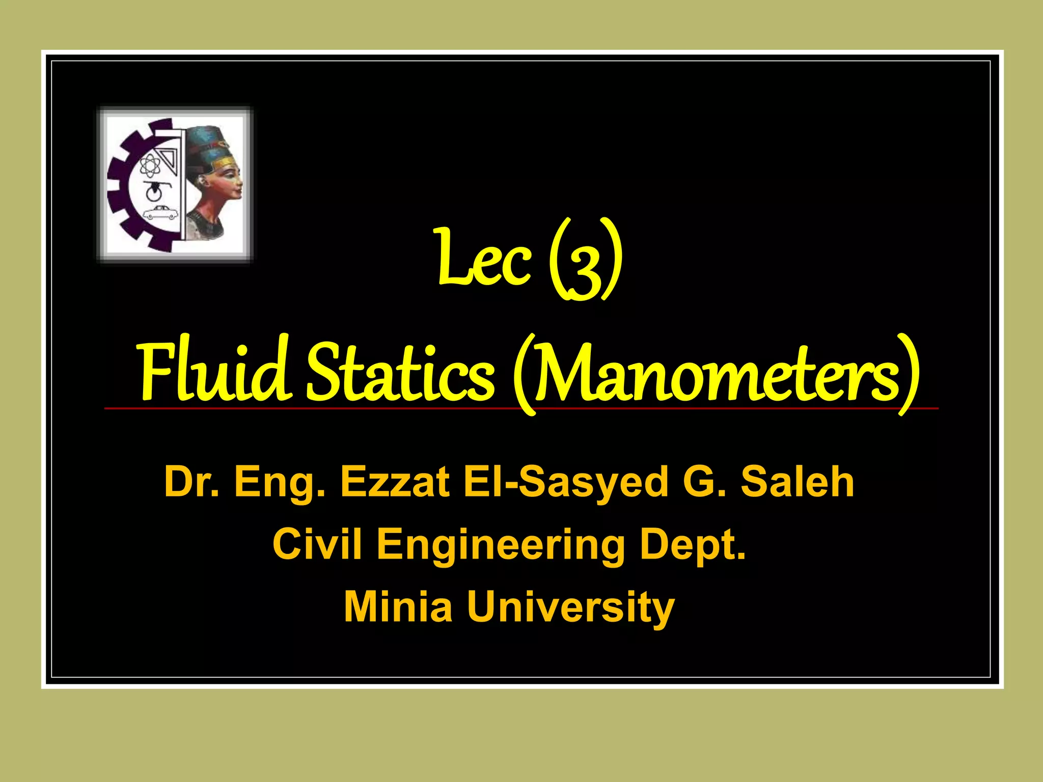 Pressure and Manometers | PPT