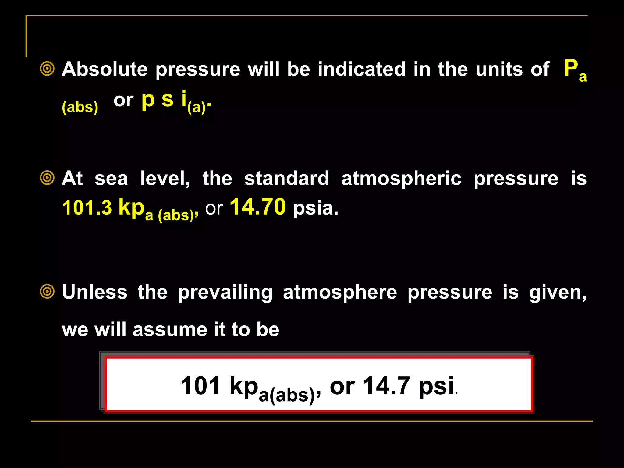 Pressure and Manometers | PPT