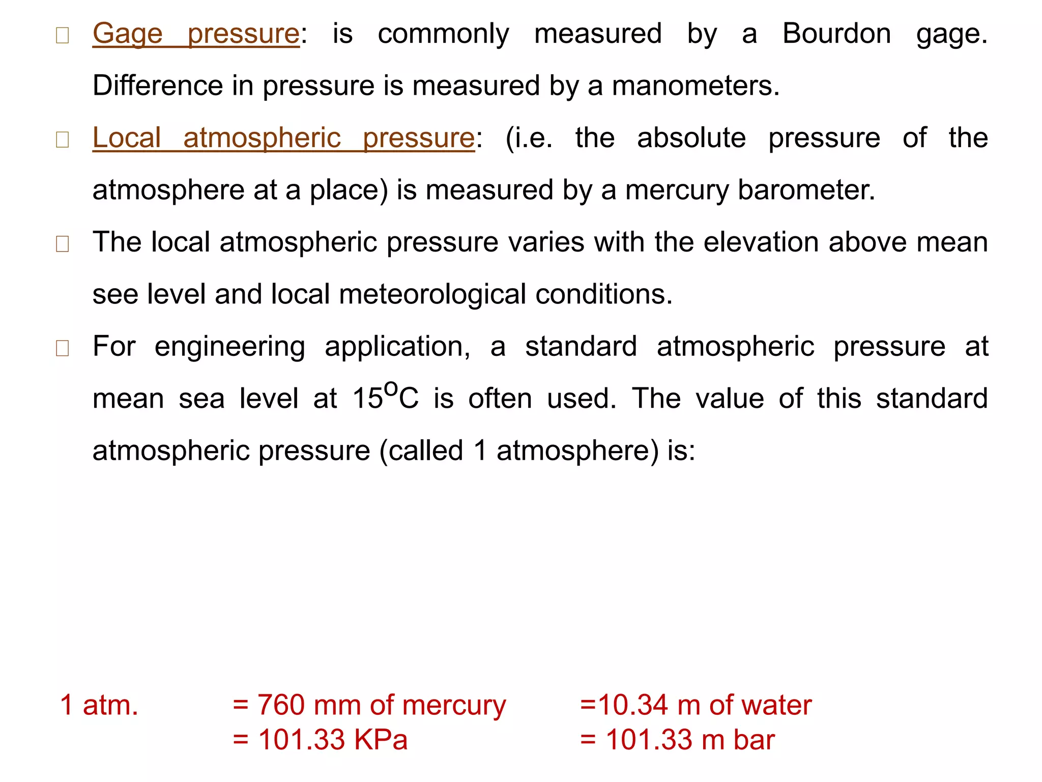 Pressure and Manometers | PPT