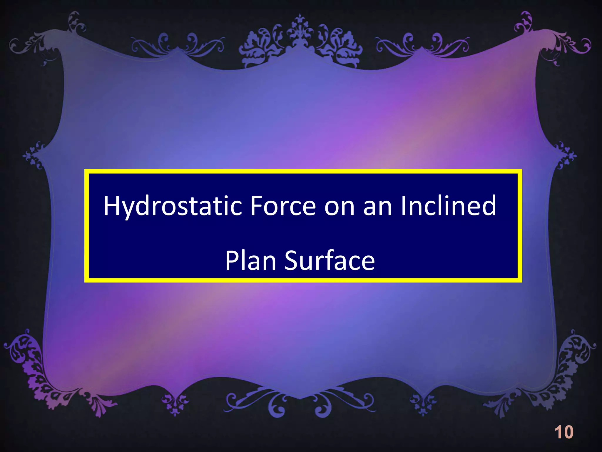 Fluid Static Forces | PPT