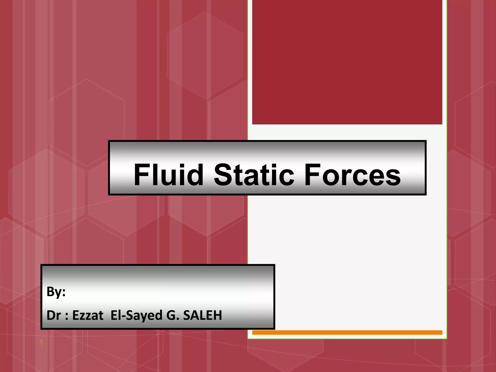 Fluid Static Forces | PPT
