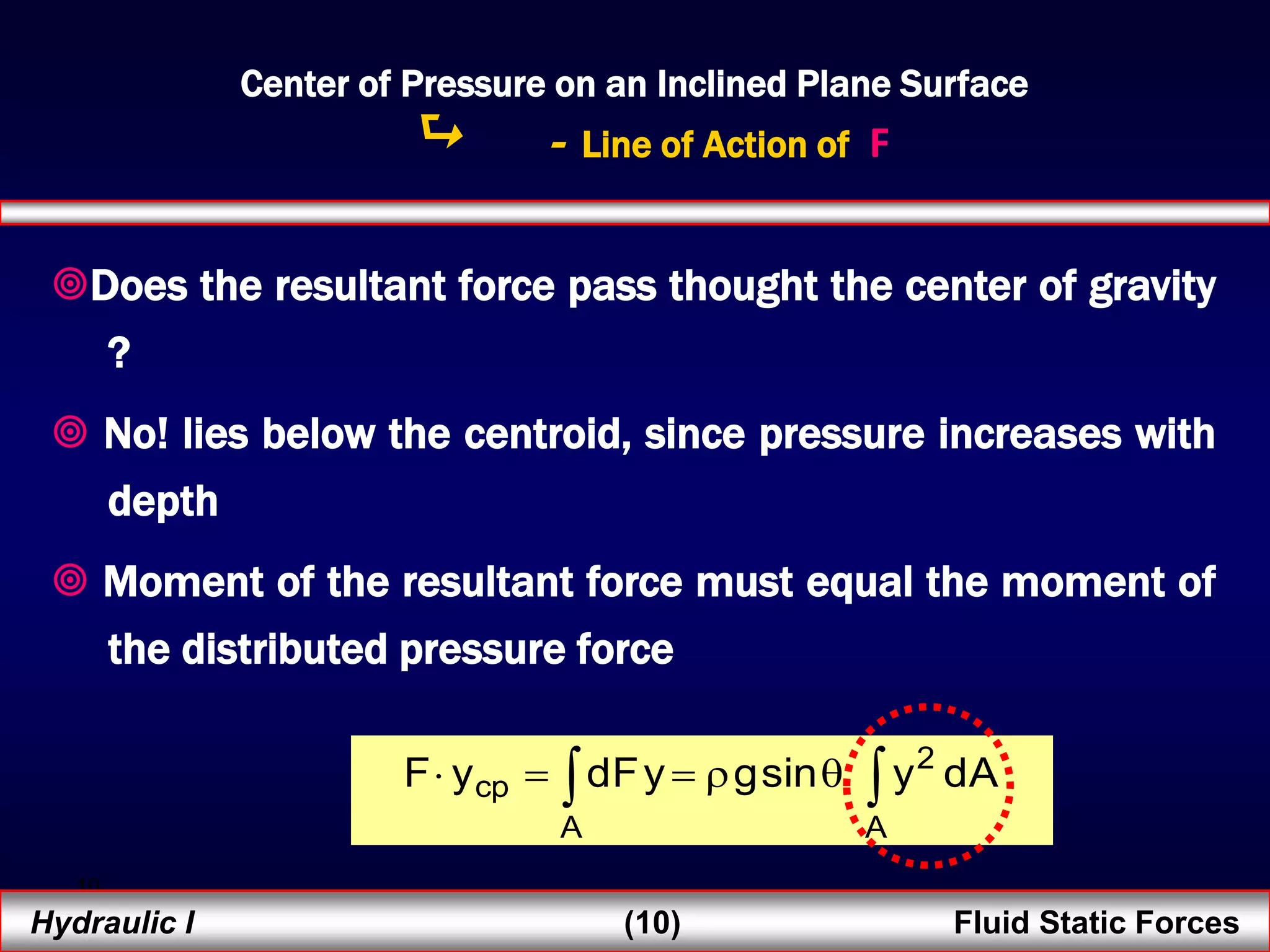 Fluid Static Forces | PPTX