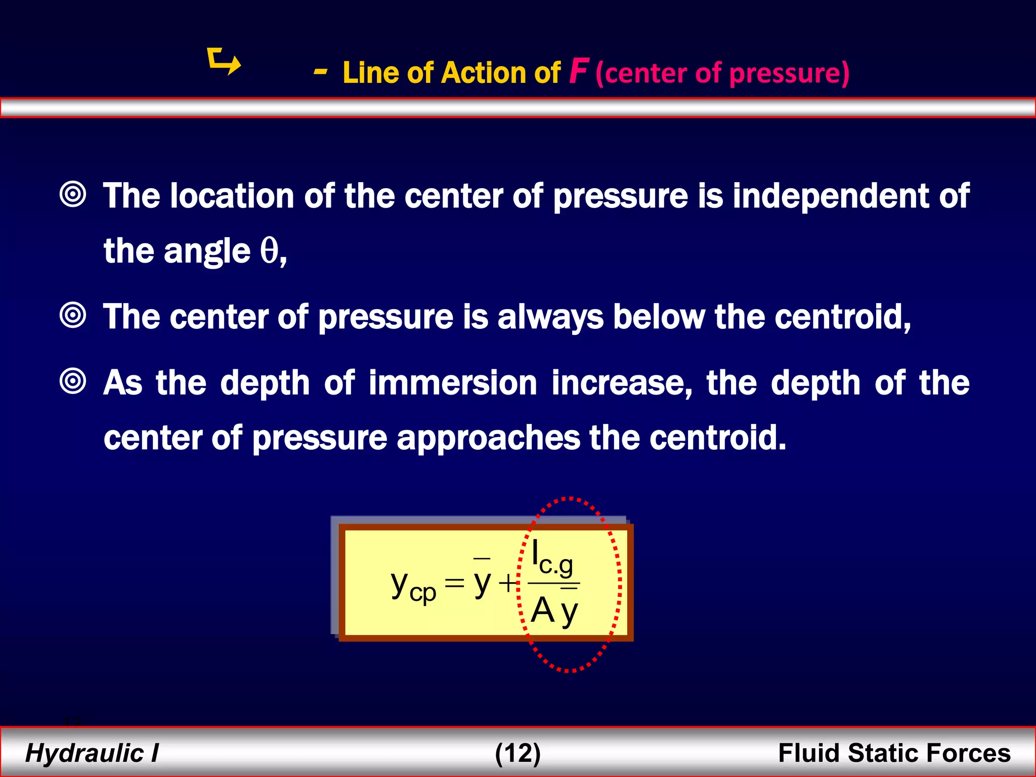 Fluid Static Forces | PPTX