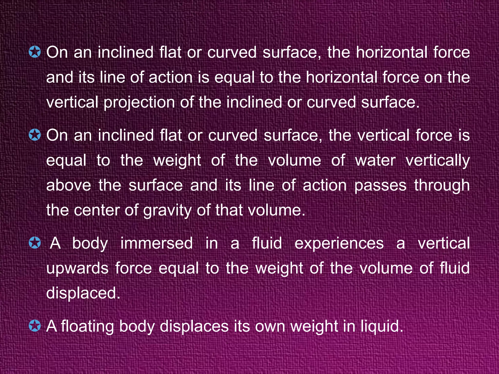 Fluid Static Forces 2.2 | PPT