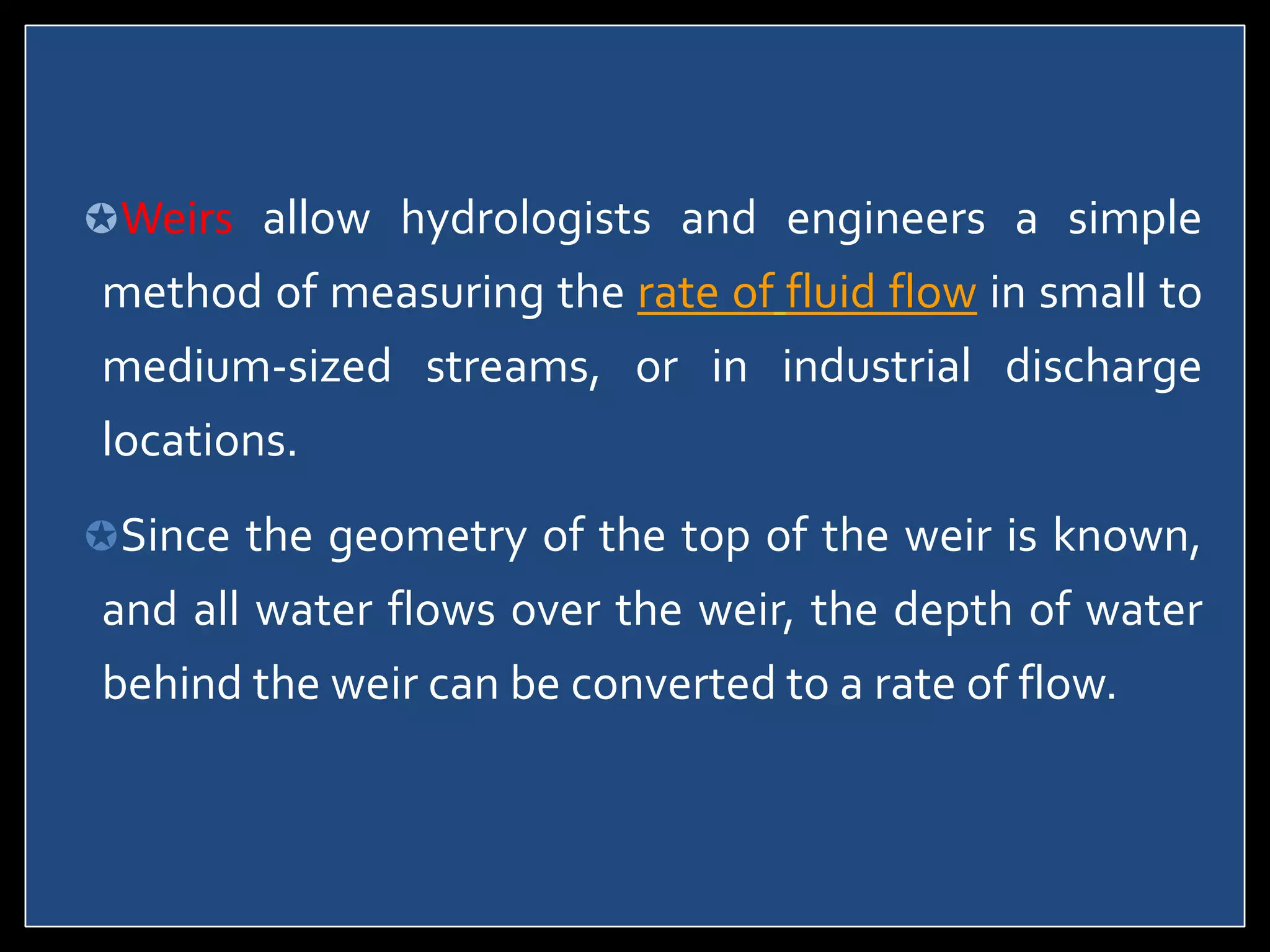 Weirs | PPT