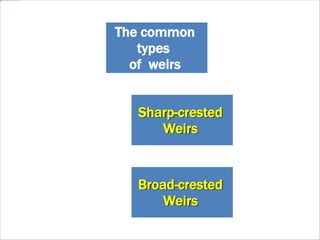 Weirs | PPT