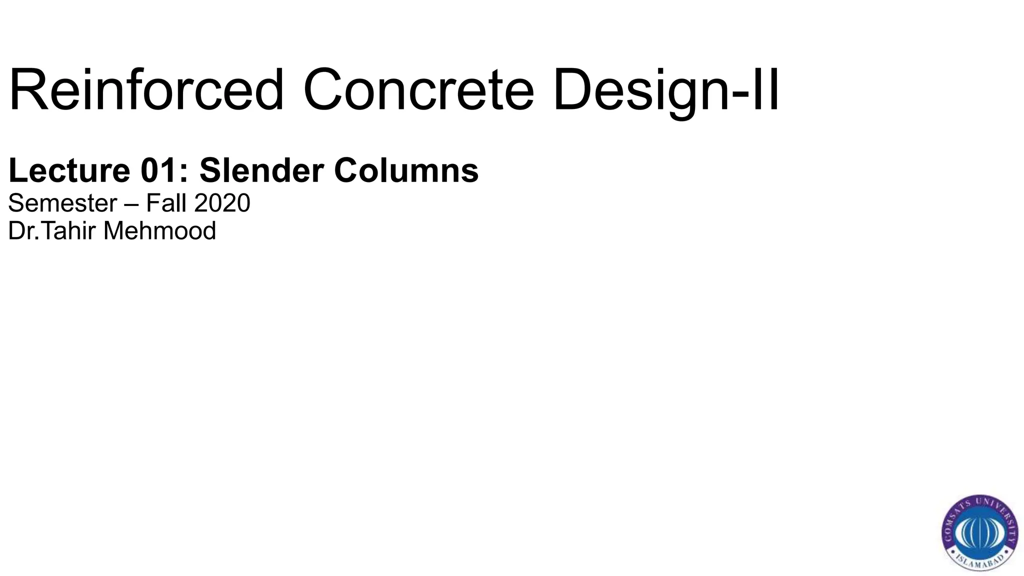 Lect 2 - Design of slender column-2.pptx