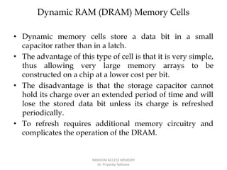 Lec 2 digital electronics - random access memory | PPTX