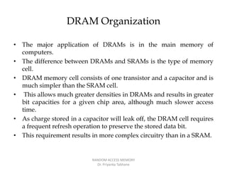 Lec 2 digital electronics - random access memory | PPTX
