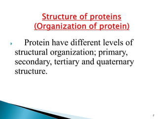 Lec 2 level 3-de(chemistry of proteins) | PPT