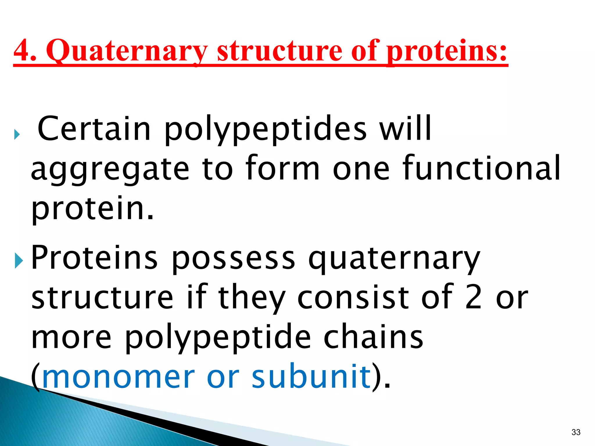Lec 2 level 3-nu(structure of protein) | PDF