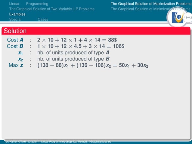 Linear Programming (graphical Method) | Ppt