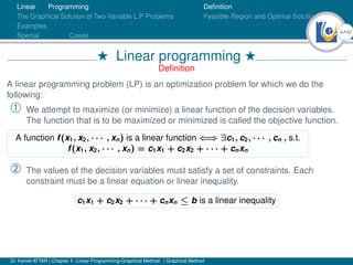 Linear Programming (graphical method) | PDF