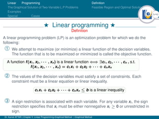 Linear Programming (graphical method) | PDF