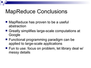 Map reduce (from Google) | PPT | Web Development | Internet