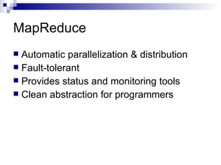 Lec2 Mapred | PPT