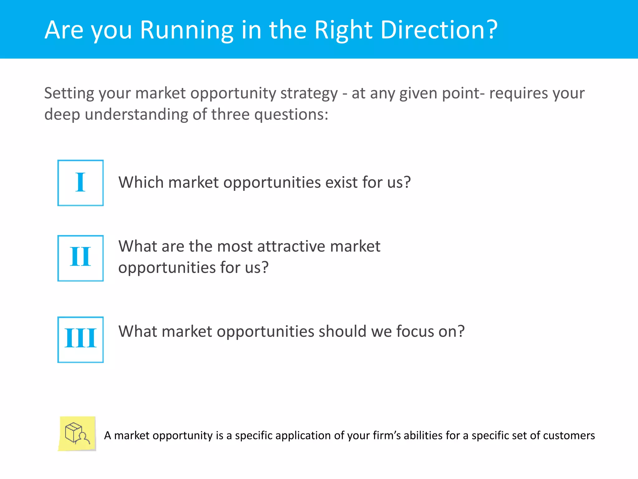 Market Opportunity Navigator, Lesson 2: Market Opportunity Set | PPTX